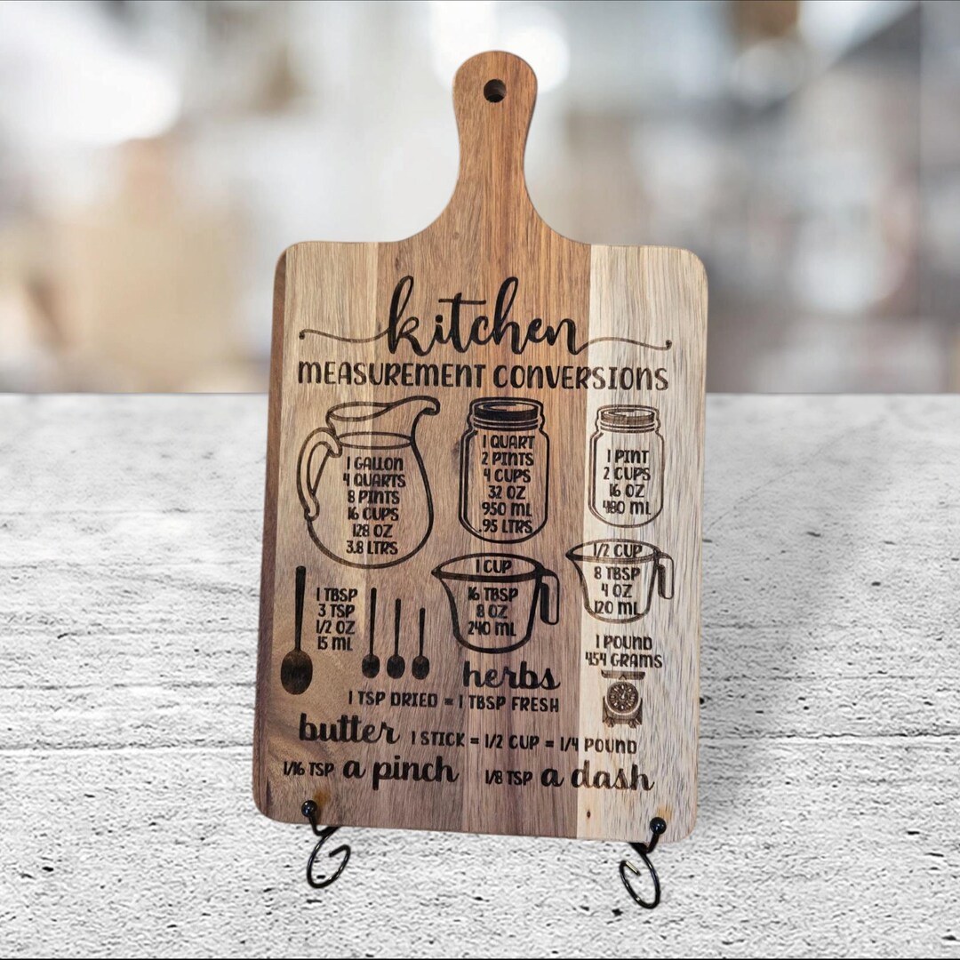Hardwood Kitchen Conversion Chart - Etsy