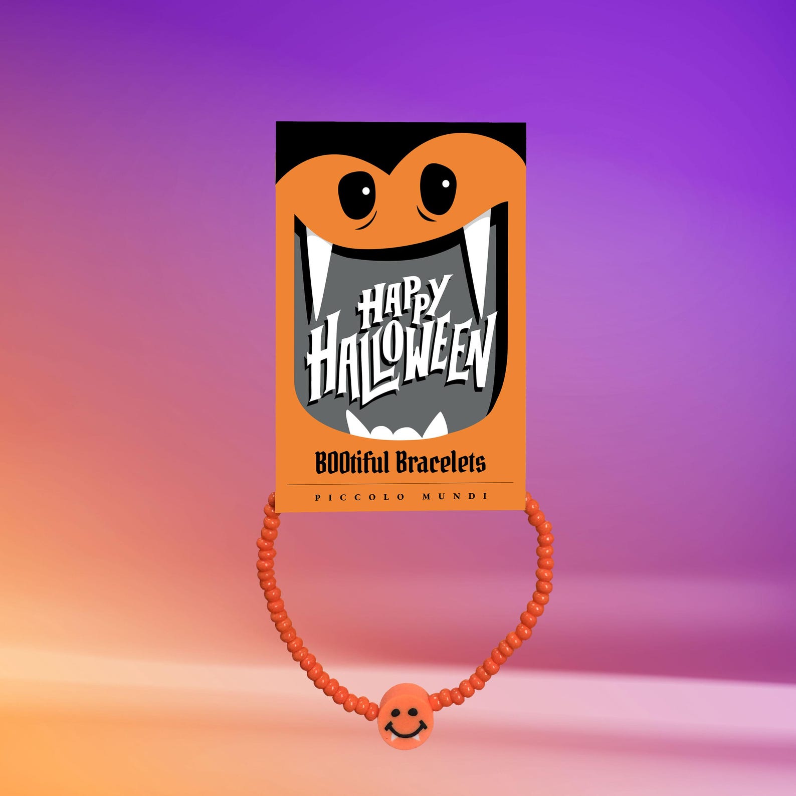 Halloween Bead Bracelet, Trick or Treat Jewellery for Kids, Spooky ...