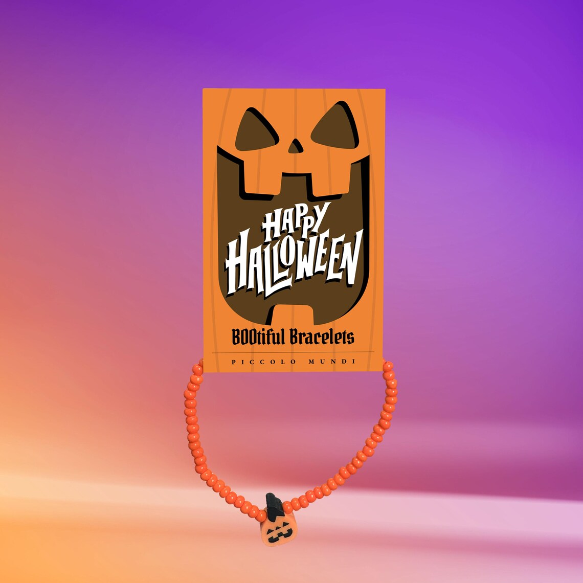 Halloween Bead Bracelet, Trick or Treat Jewellery for Kids, Spooky ...