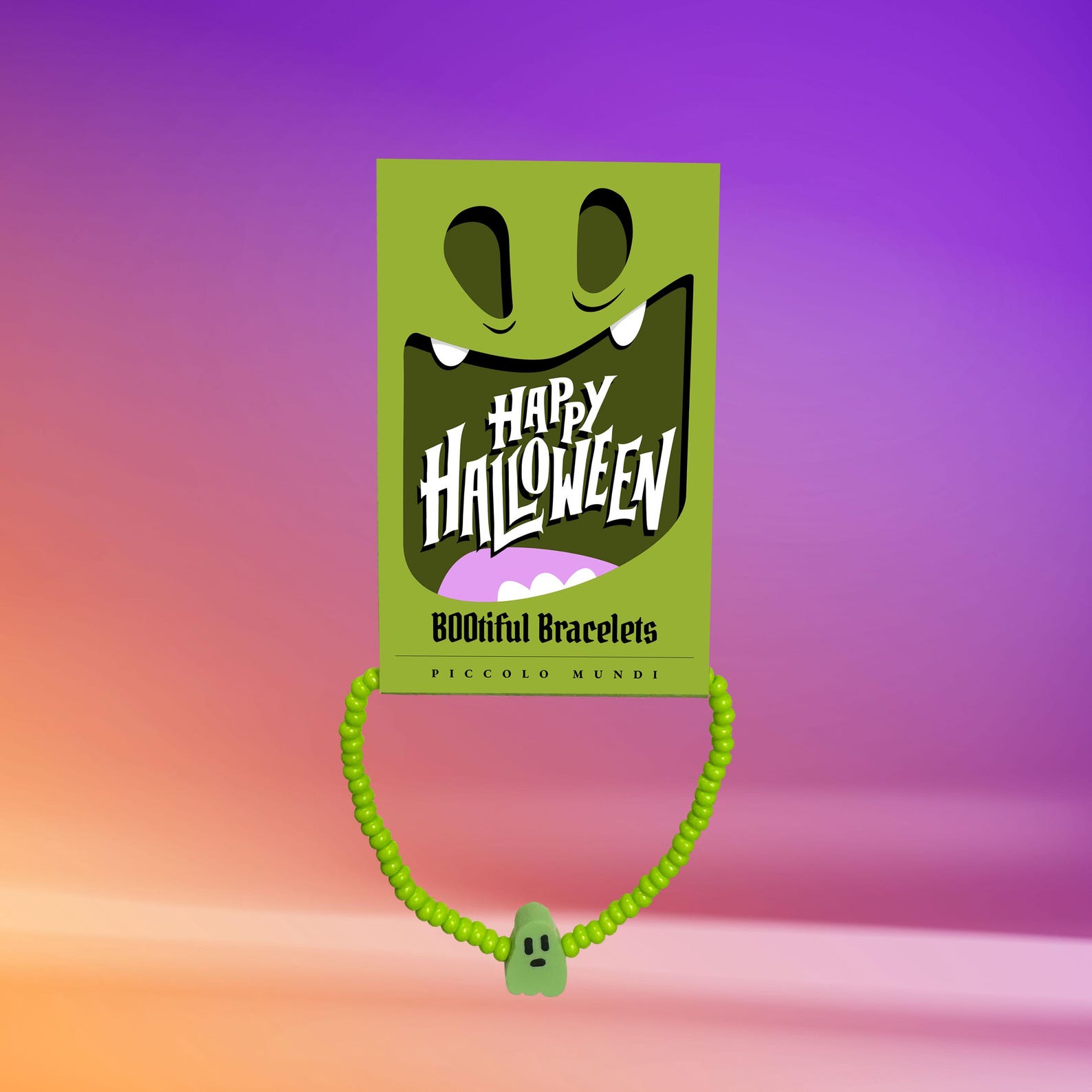 Halloween Bead Bracelet, Trick or Treat Jewellery for Kids, Spooky ...