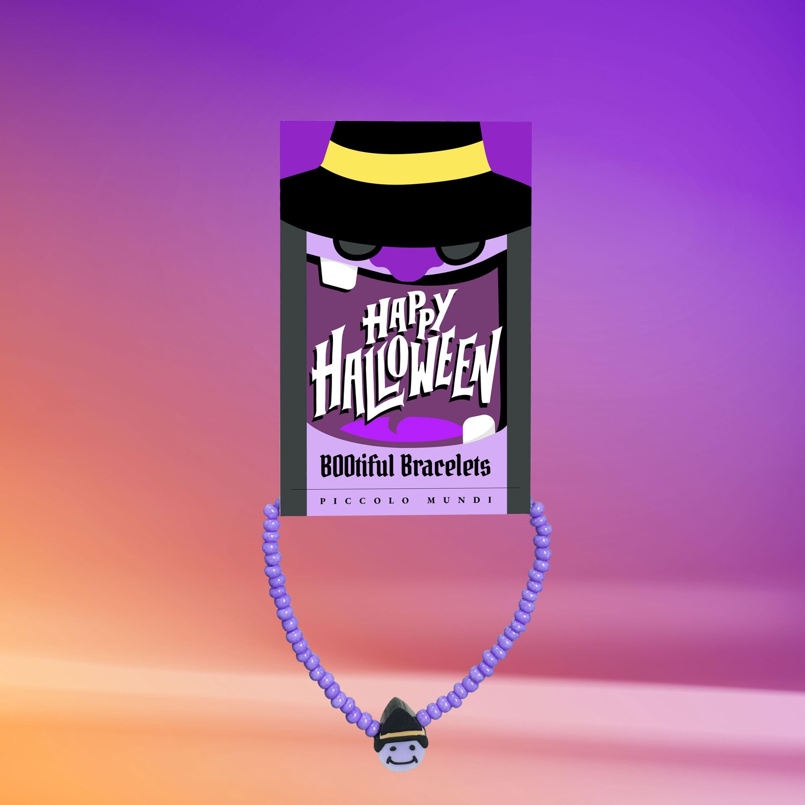 Halloween Bead Bracelet, Trick or Treat Jewellery for Kids, Spooky ...