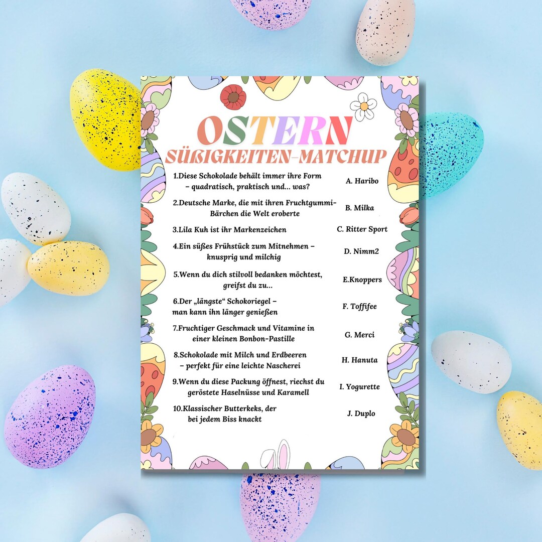 Easter Candy Match up Game – Fun Printable Activity for Kids & Families ...