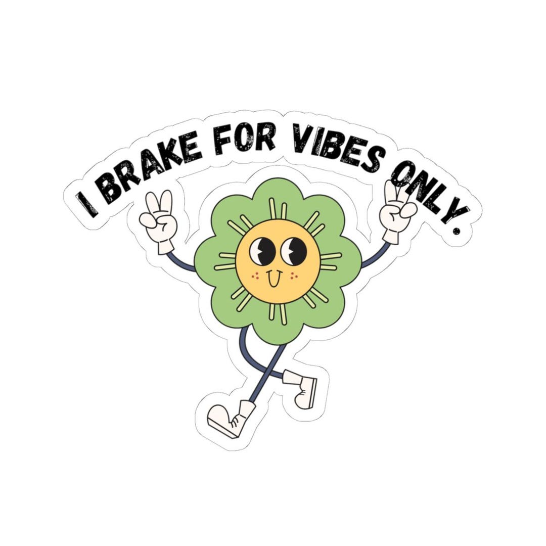 Good Vibes Car Stickers - Positive Energy Decal for Mindful Drivers ...