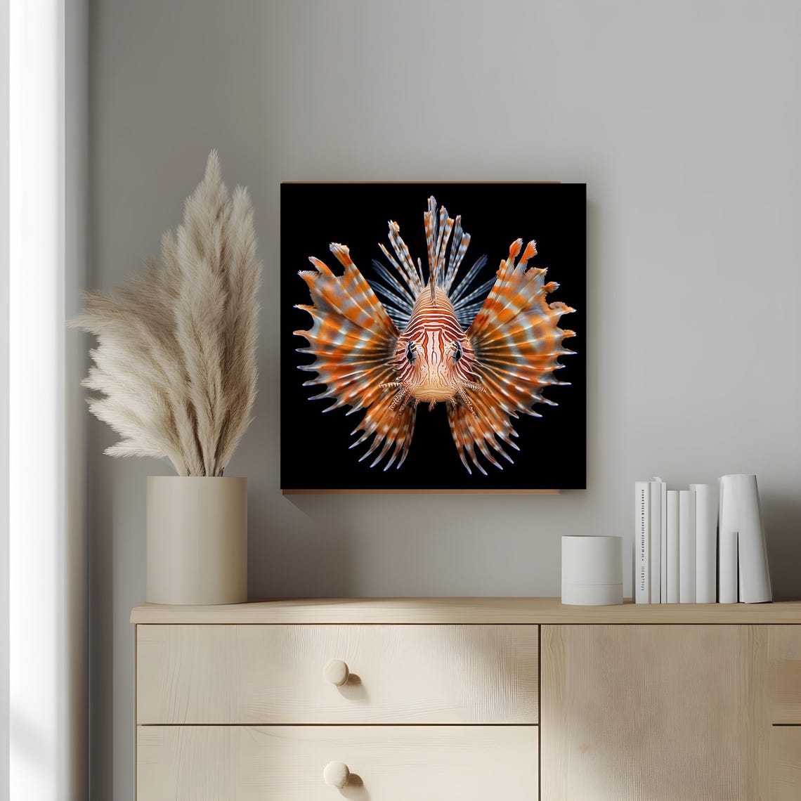 Lionfish, Digital Art Print, Wall Art, AI Generated, AI Art, Digital ...