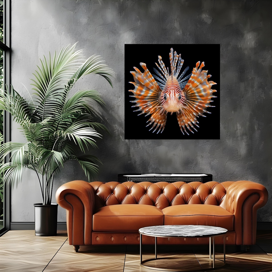 Lionfish, Digital Art Print, Wall Art, AI Generated, AI Art, Digital ...