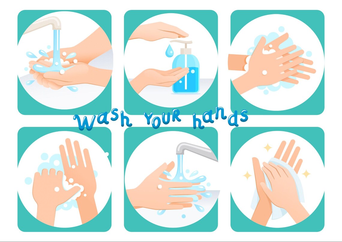 Flash Cards for Visual Schedule + Handwashing Poster - Etsy