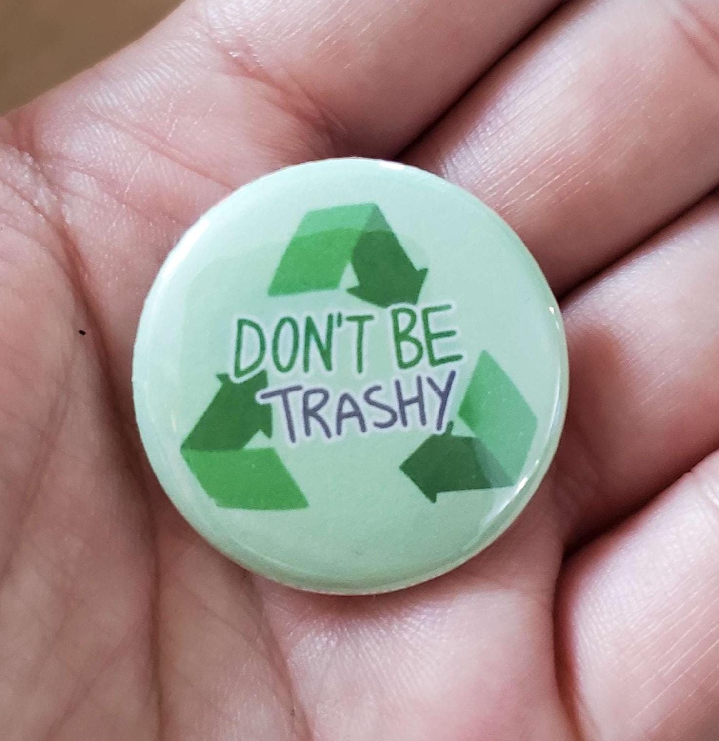 Earth Day - Recycle - Sustainability - Set of 5 Pinback Buttons (1.25 ...