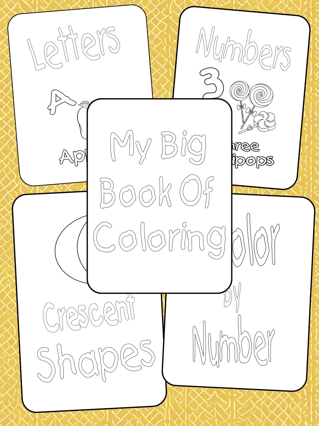 Printable Kids Coloring Book 285 Pages, Digital Book for Printing , My ...