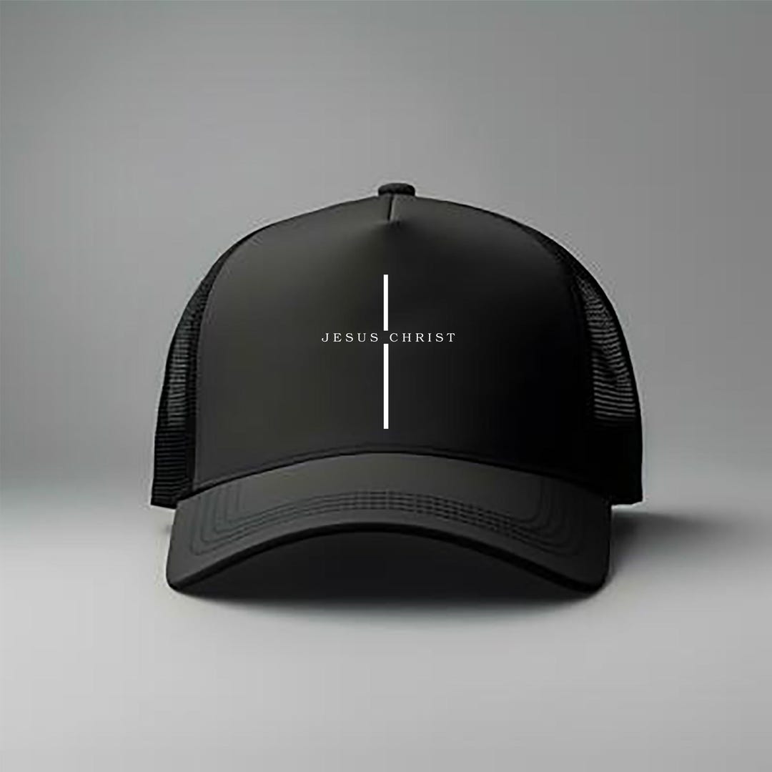 Jesus Christ Cross Foam Mesh-back Trucker Cap, Funny Jesus Cap, Guess ...