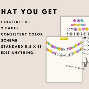 Friendship Bracelet PNG Friendship Bead Bracelet Alphabet Bead Letter ...