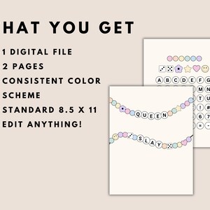 Friendship Bracelet PNG Friendship Bead Bracelet Alphabet Bead Letter ...