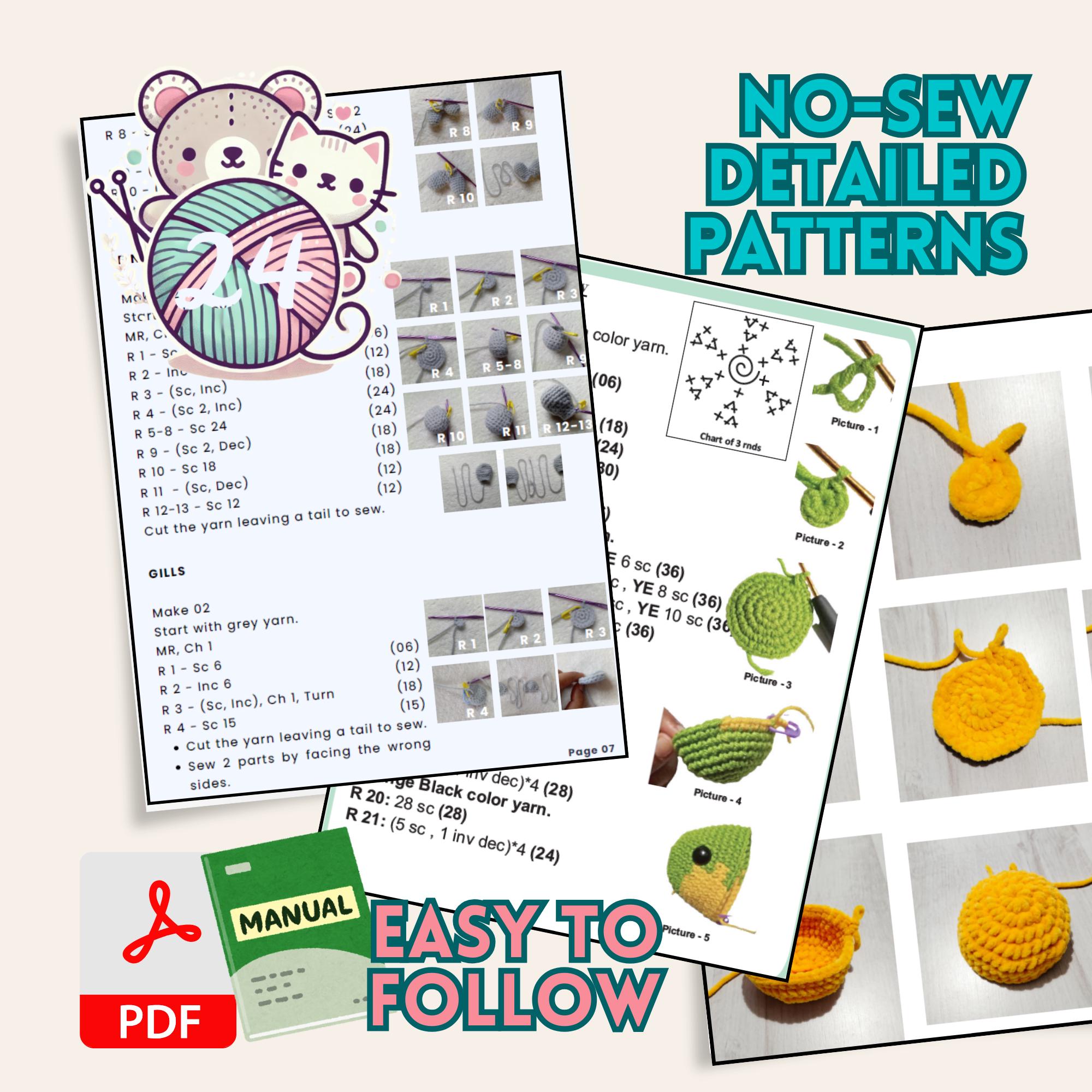 Amigurumi Catfish Crochet Pattern: Beginner-friendly Fish Toy (PDF ...