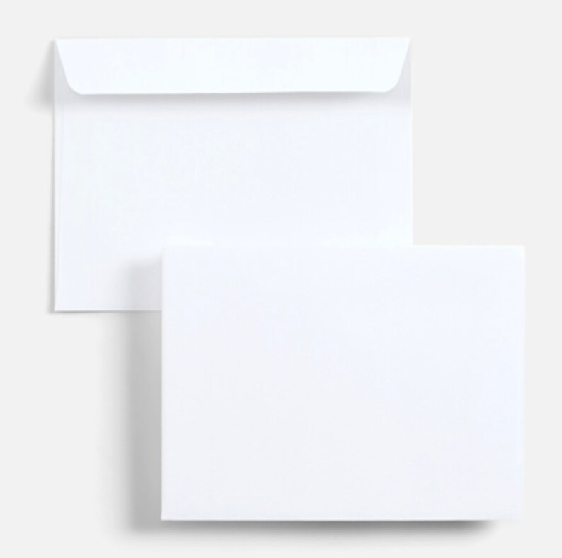 Set of 8 Linen Notecards With Matching Seals atlantic Seashore - Etsy