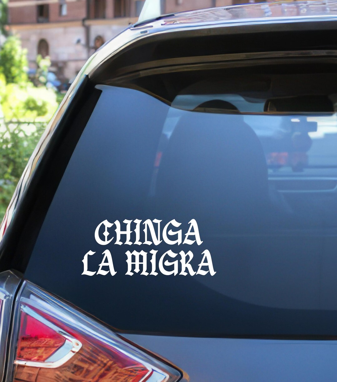 Chinga La Migra Car Decal Weather-resistant Vinyl Sticker - Etsy