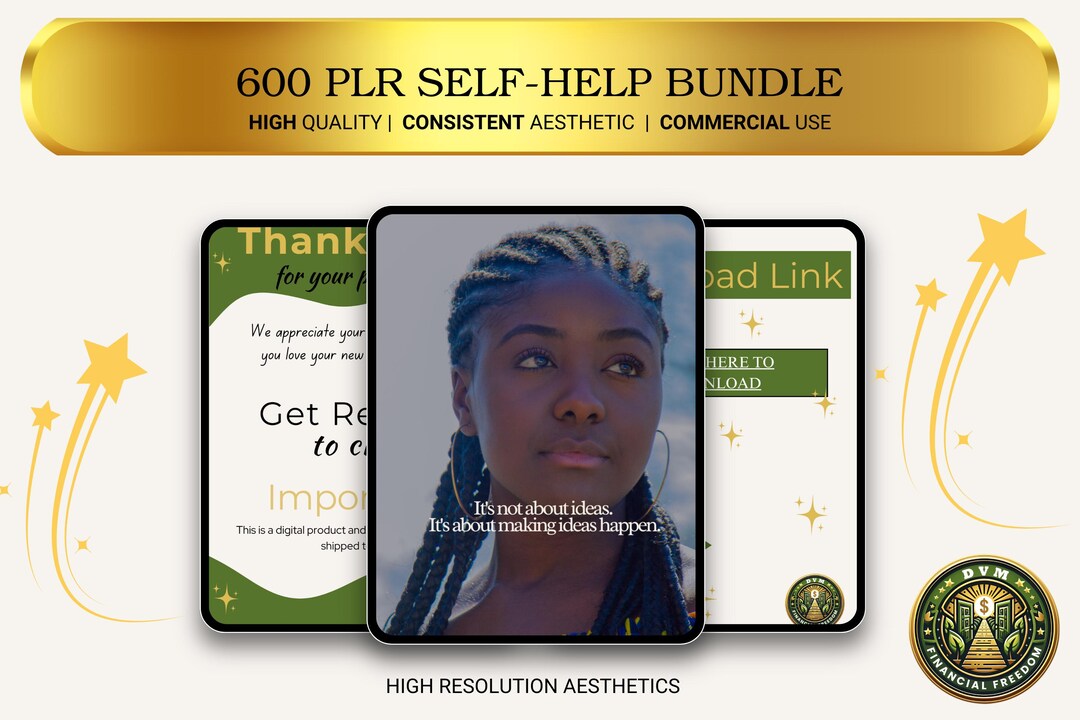600 PLR Self-help Bundle, Done-for-you Personal Growth Articles, Ebooks & Worksheets, Private ...