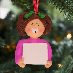 Lost a Tooth: Female, Brown Christmas Ornament - Etsy