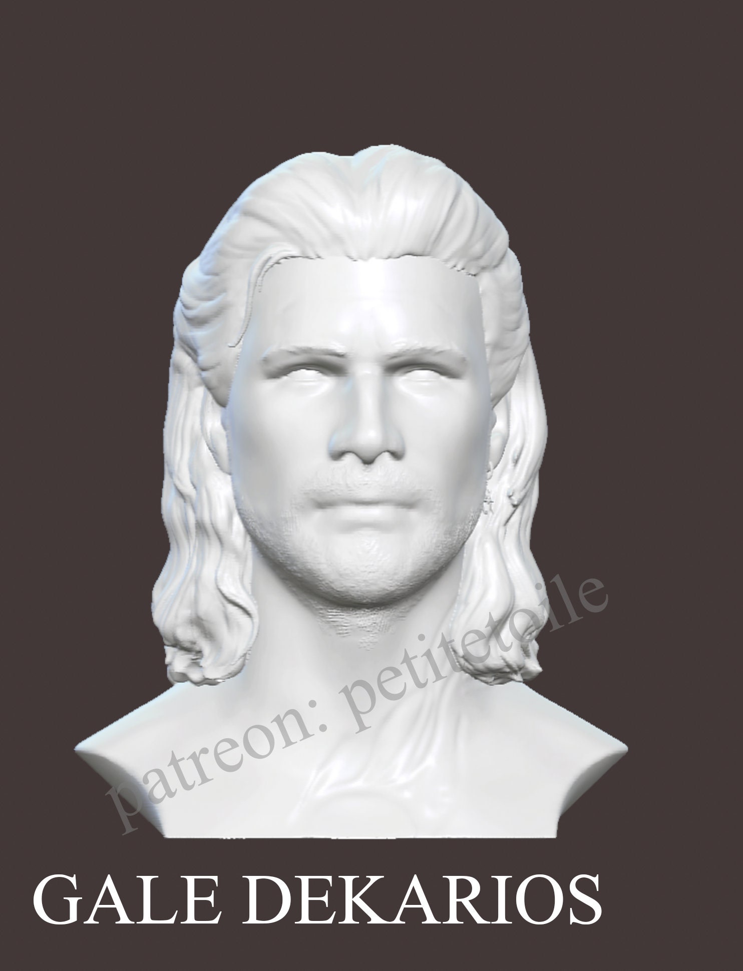 Baldur's Gate 3 Gale Dekarios Bust STL Digital 3D Printing Resin File ...