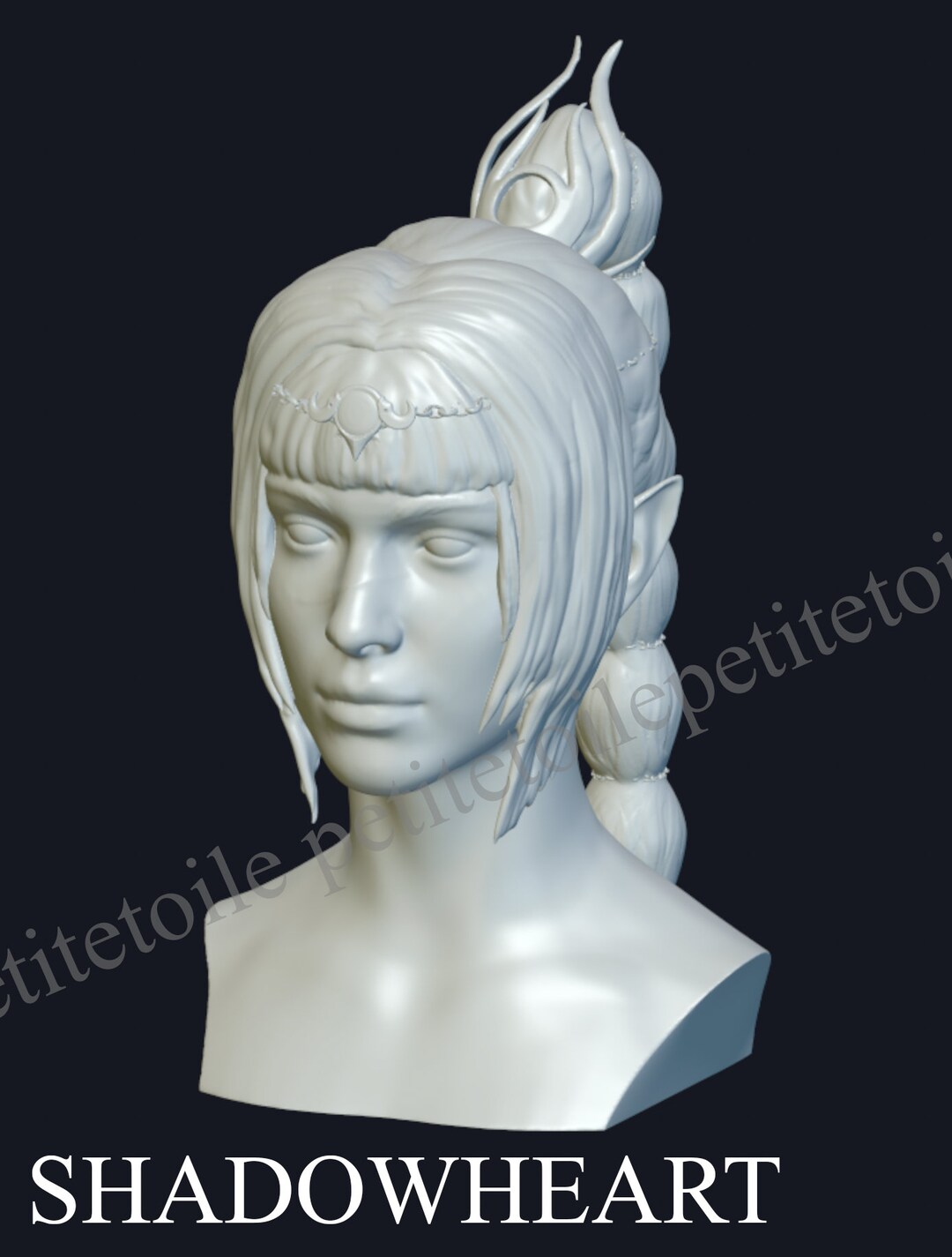 Baldur's Gate 3 Shadowheart Bust STL 3D Model - Etsy Australia