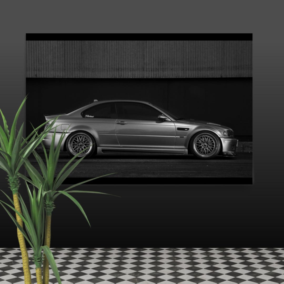 Poster BMW E46 M3, Wall Poster, BMW Canva - Etsy