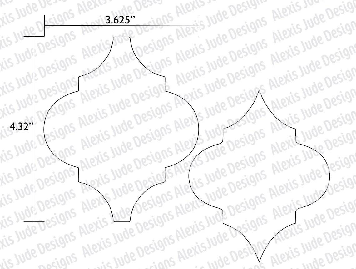 Arabesque Tile Ornament Template Lantern Mosaic Tile Design - Etsy