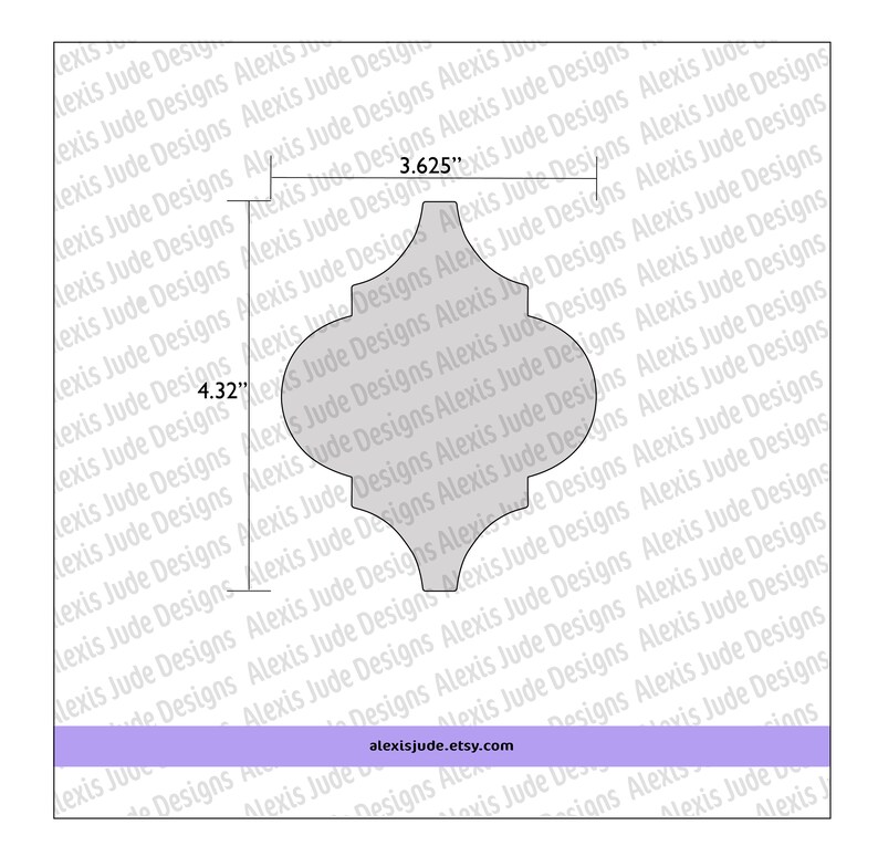 Arabesque Tile Ornament Template Arabesque Tile Cut File for - Etsy