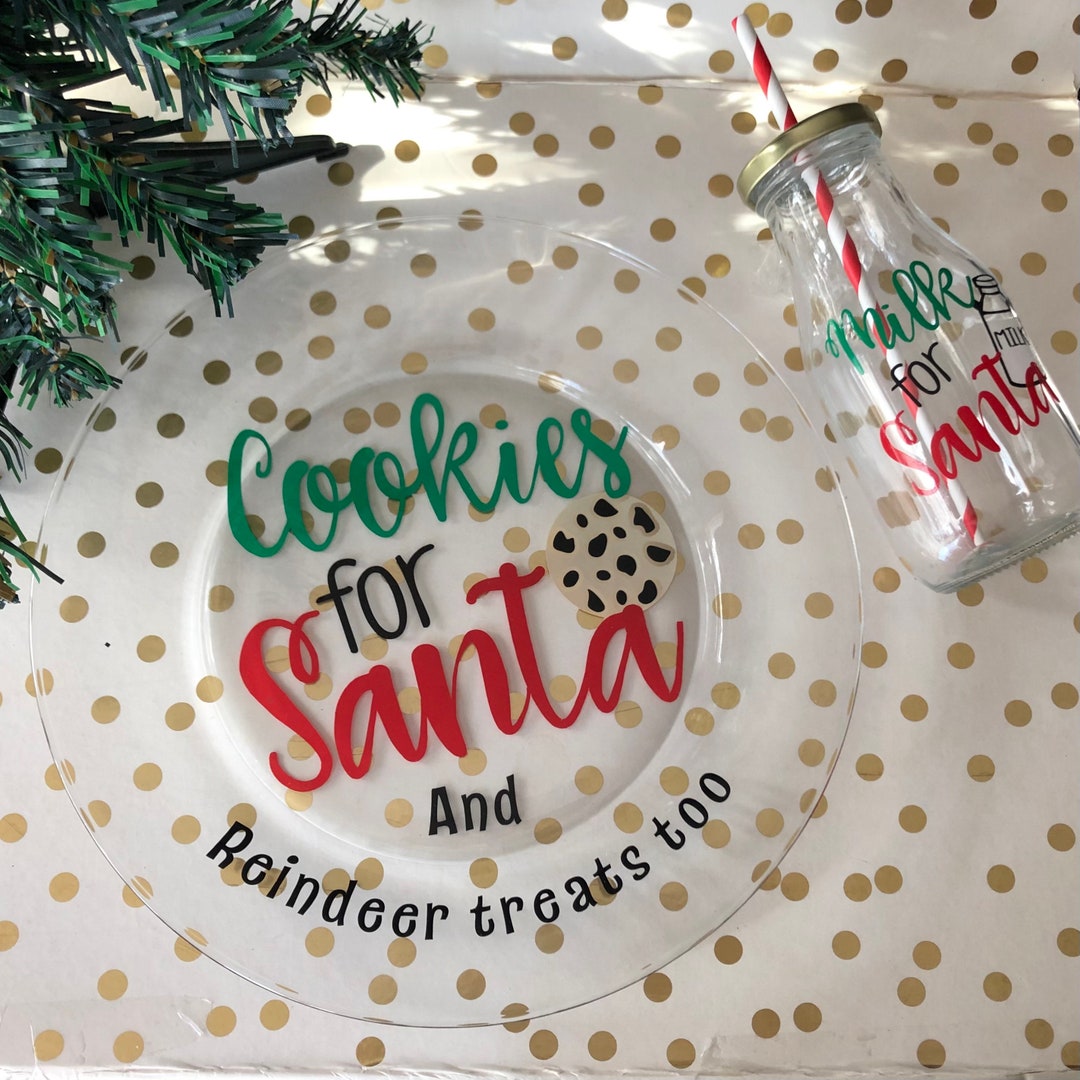 Galletas y Leche para Santa Plato y Taza Set, Galletas para Santa Set ...
