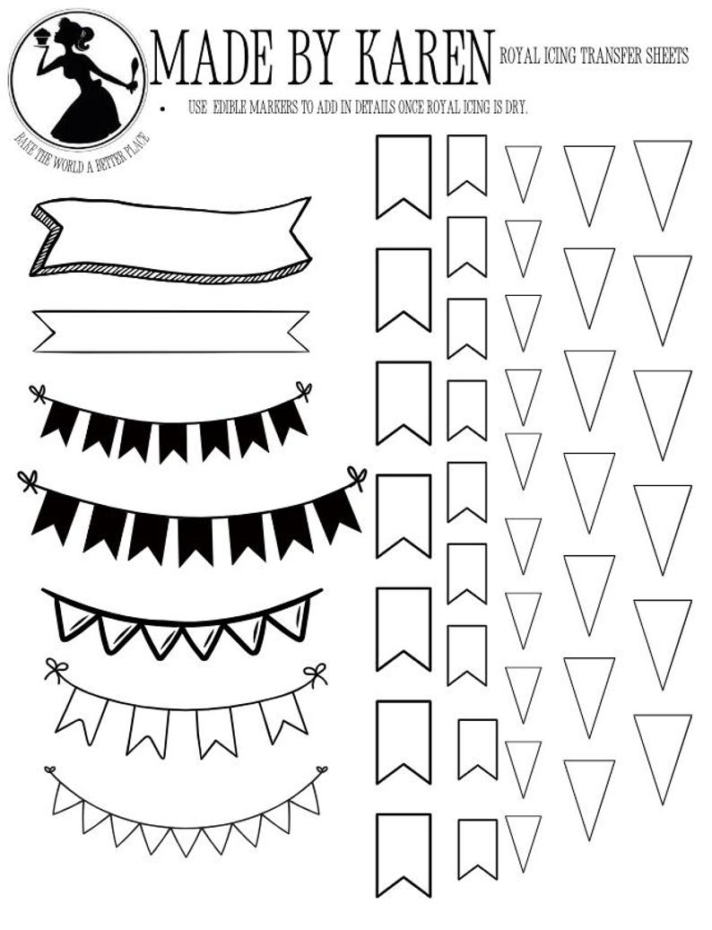 Royal Icing Transfer Sheets - Etsy