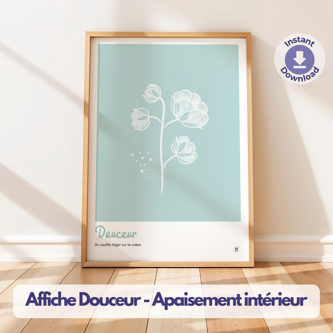 Sweetness Poster – Minimalist & Soothing Illustration | Inspirational ...