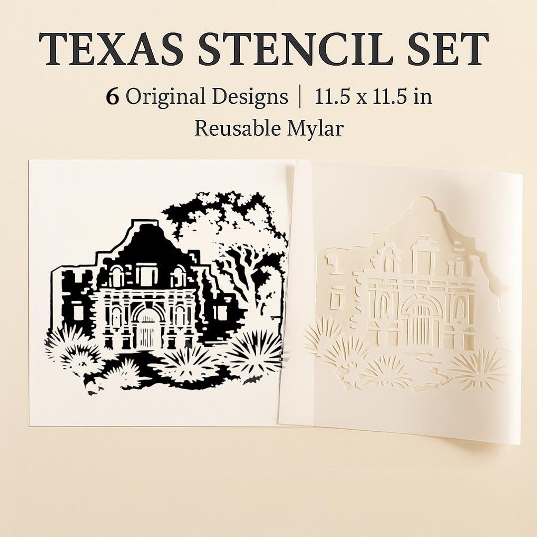 Texas Stencil Set – Large 11.5” Original Viking Stencil Collection (set ...