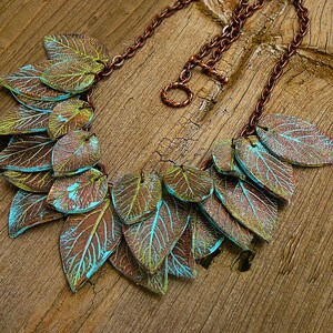 Leaves Necklace - Etsy