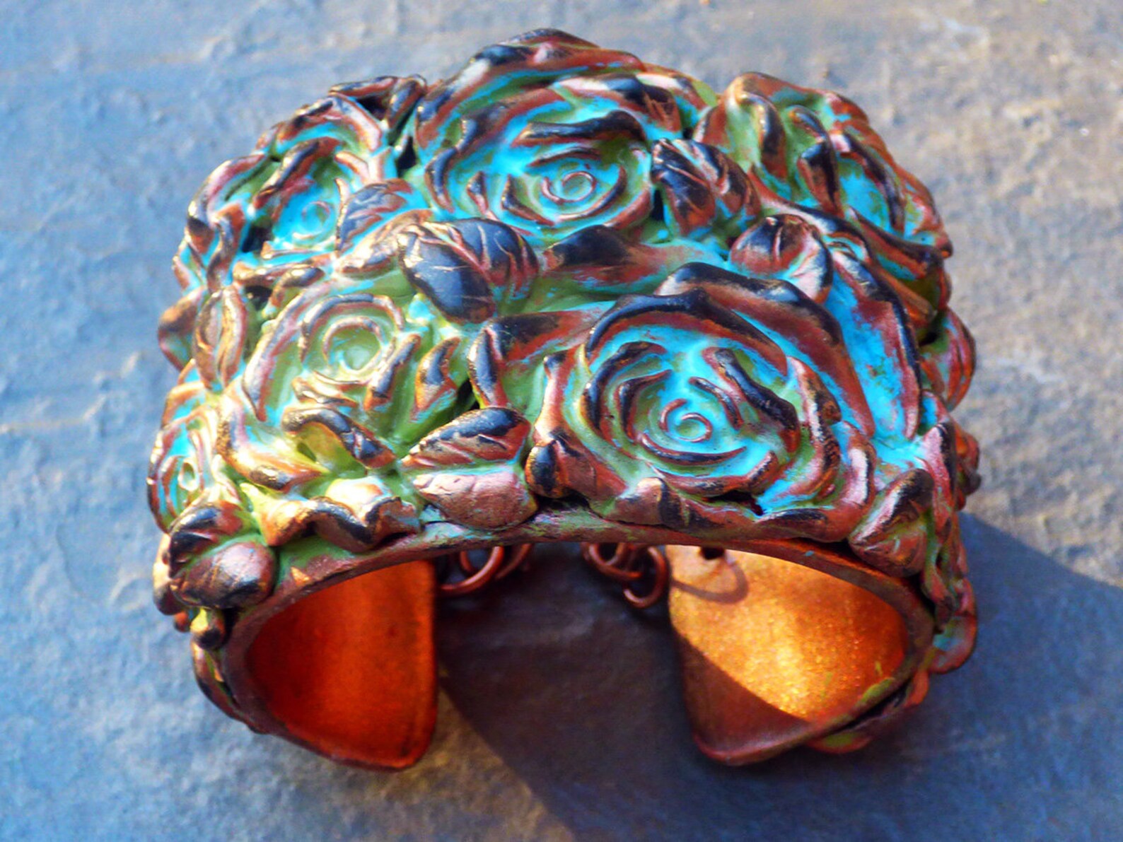 Victorian Roses Polymer Clay Cuff - Etsy