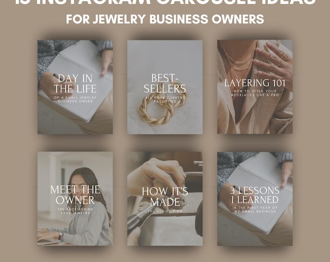 7 Editable Canva Instagram Carousel Post Templates for New Collection ...