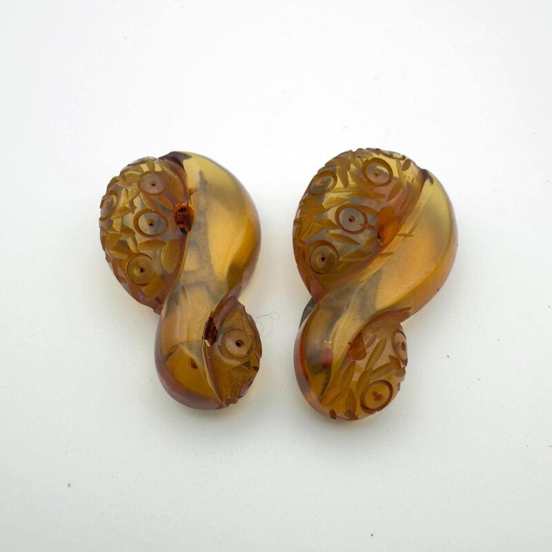 Bakelite Dress Clips - Etsy