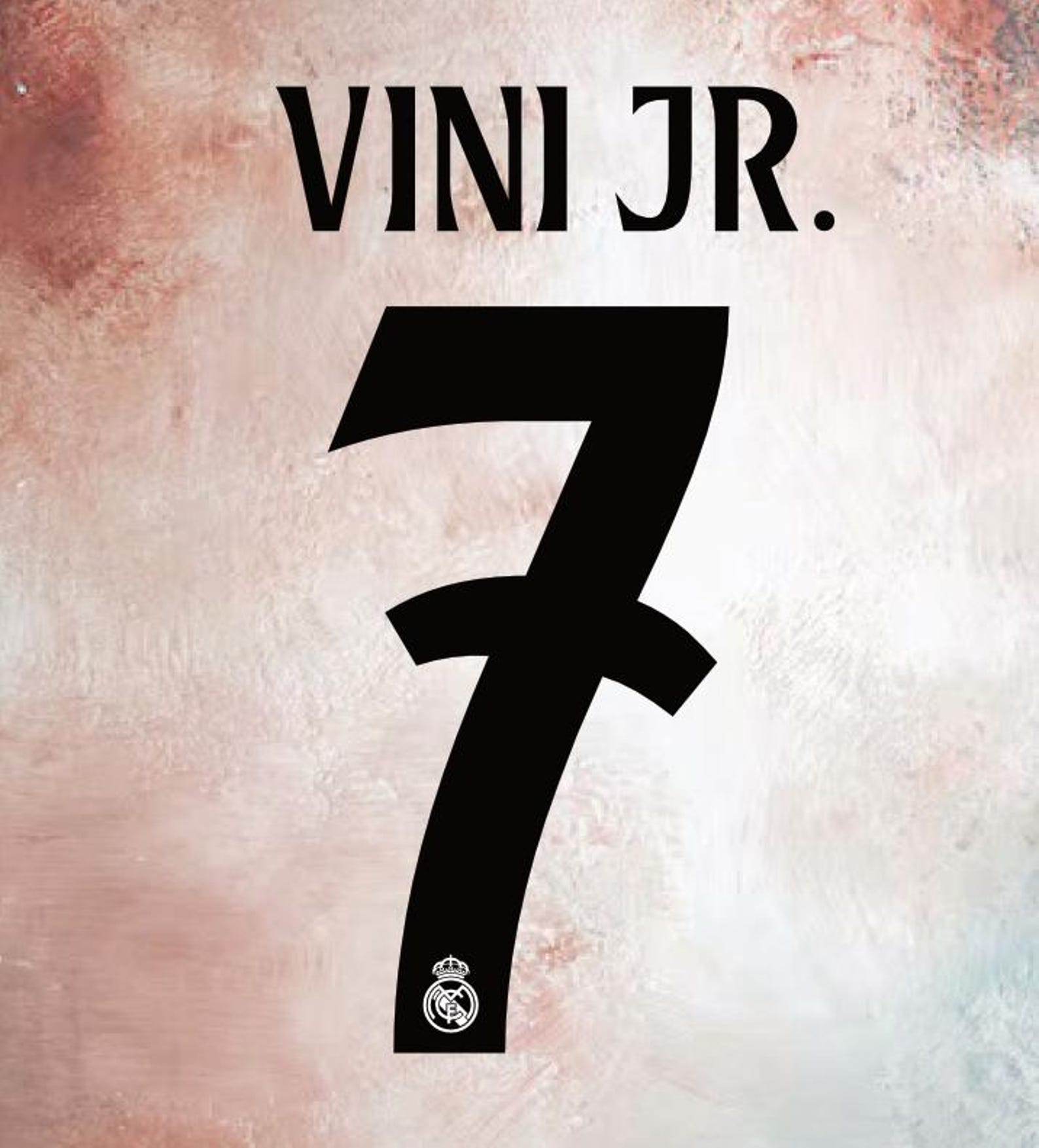 Vini Jr Real Madrid Home Shirt Cup Edition DTF Nameset Print Adults ...