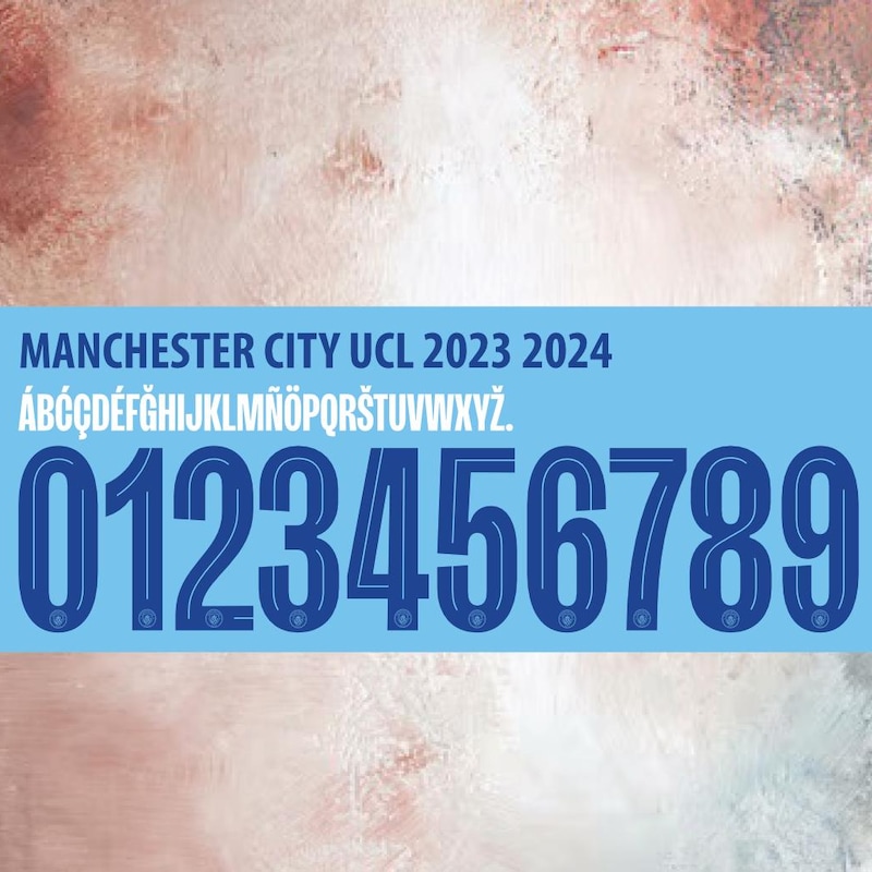 Manchester City Font - Etsy