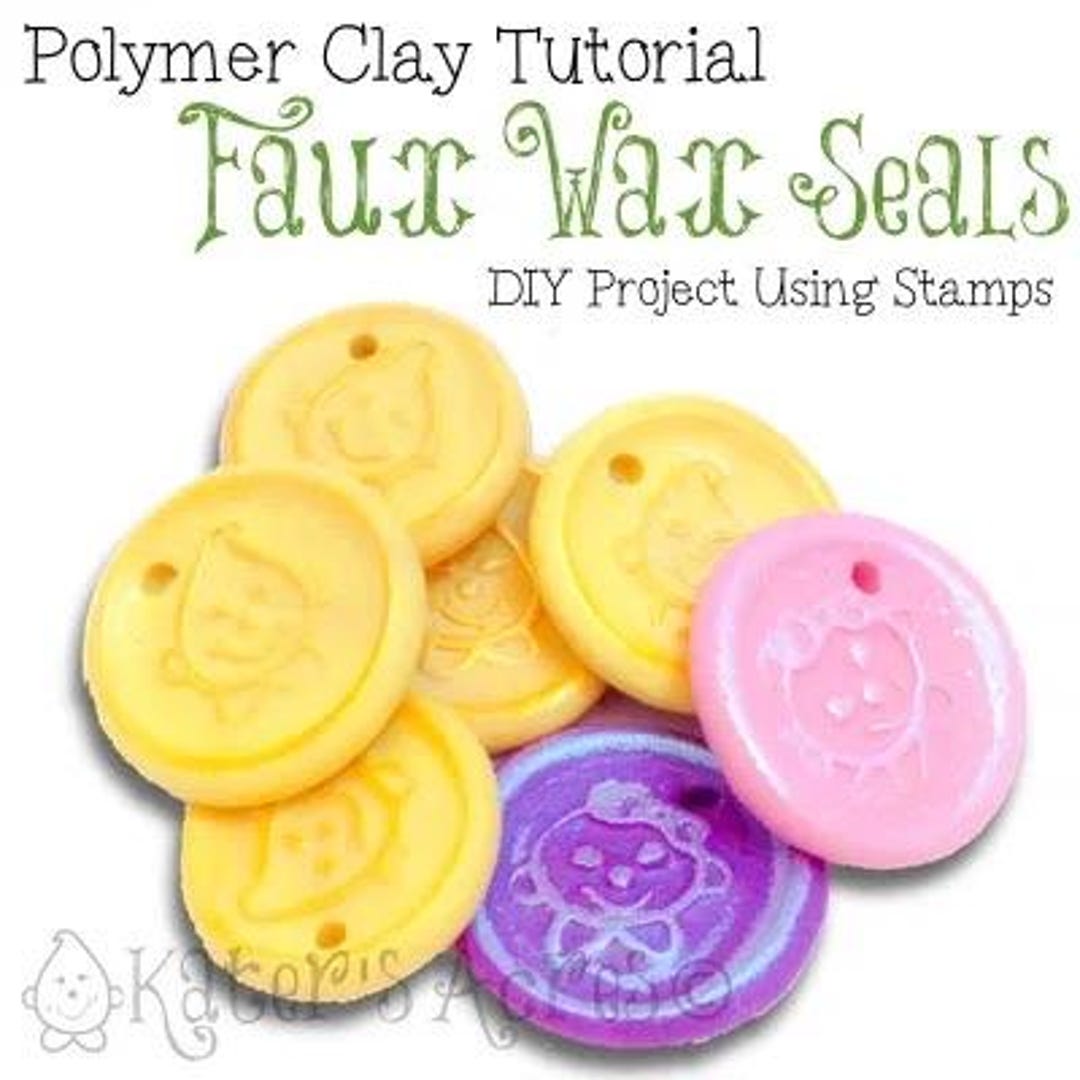 Faux Wax Seal WORKSHEET Tutorial by Katie Oskin of Katersacres - Etsy