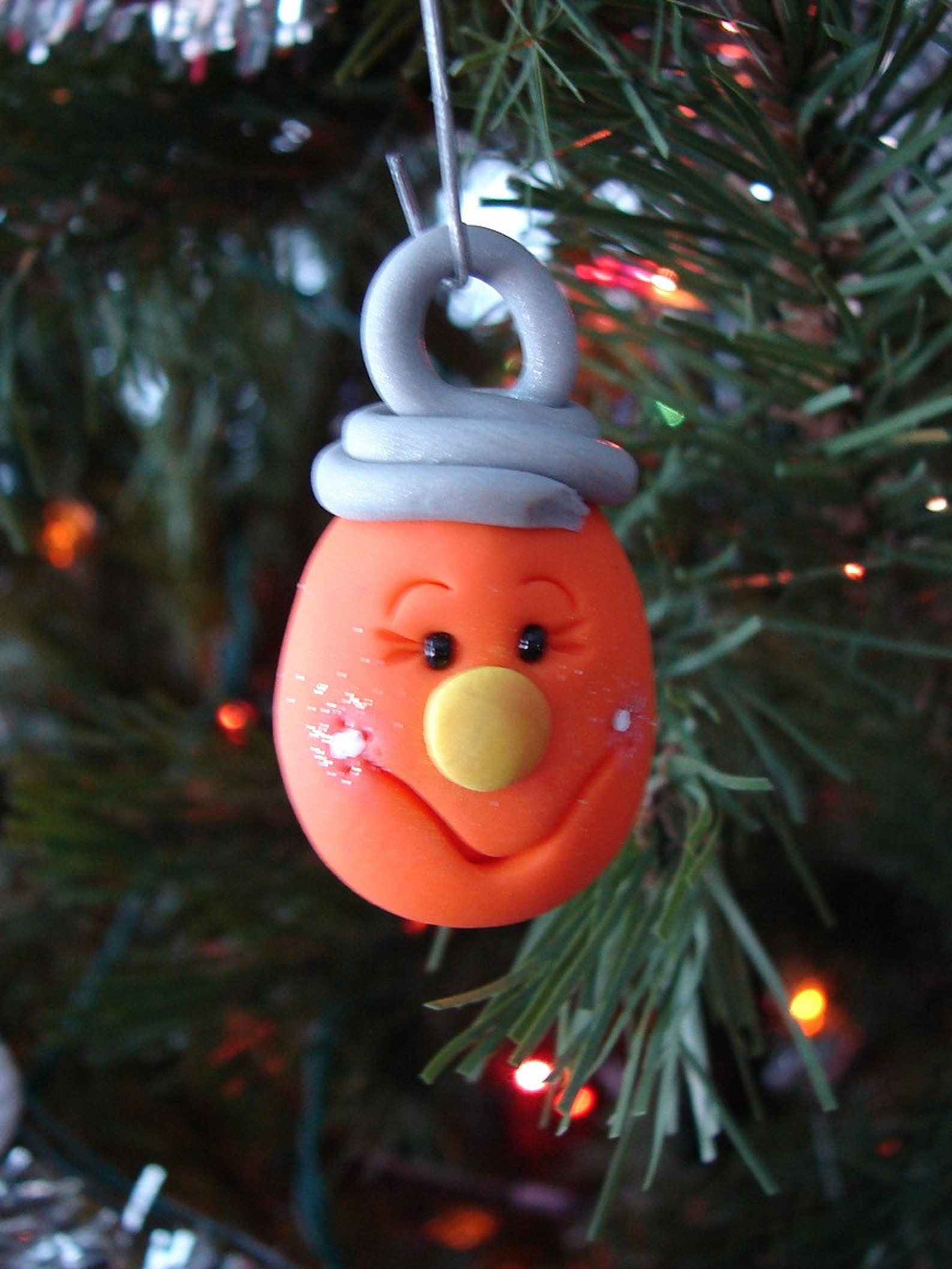LIGHT BULB Christmas Ornament - Polymer Clay Gift - Made to Order - Etsy