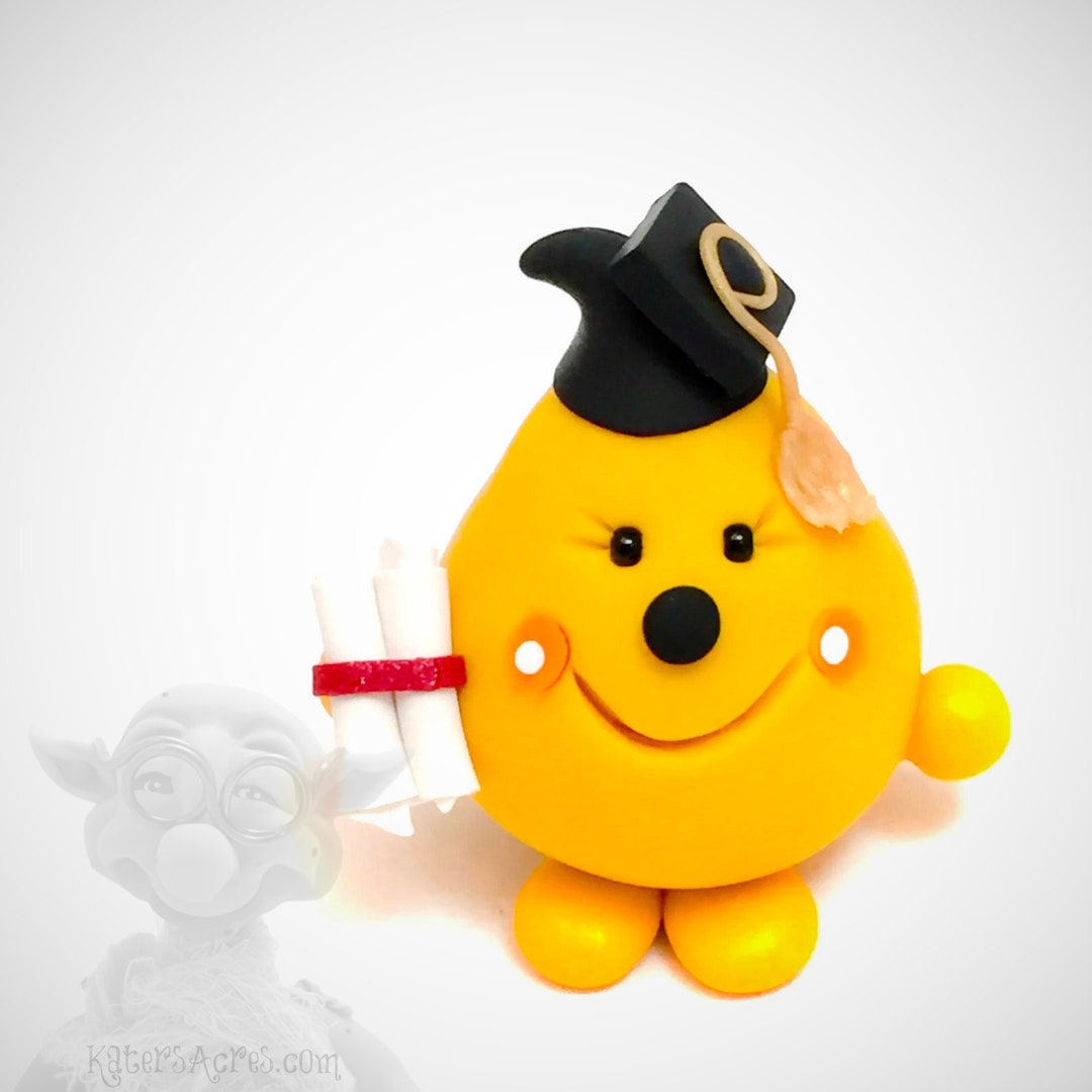 Graduation GRADUATE Parker - Polymer Clay Character Figurine - Etsy