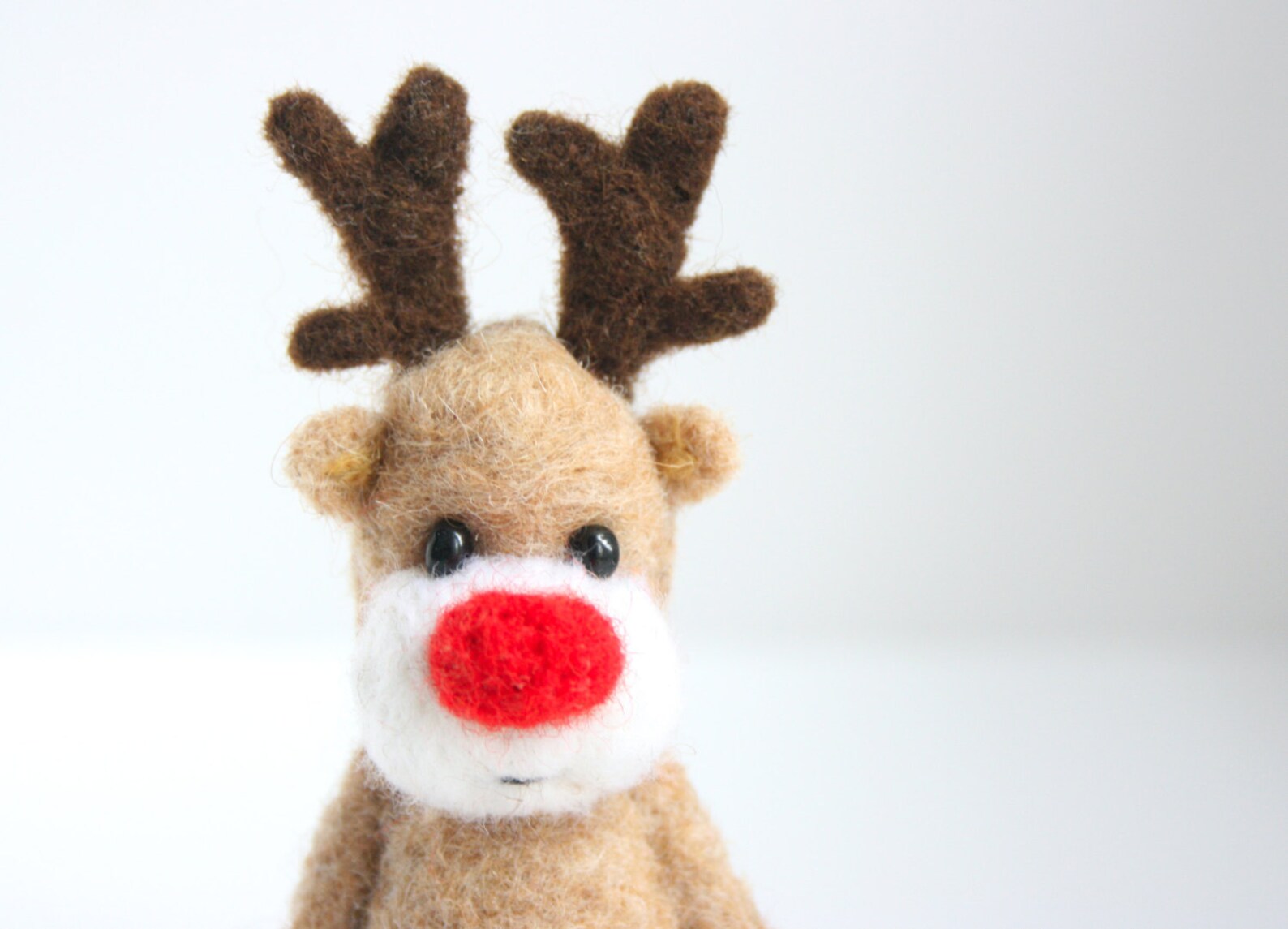 Felted miniature Christmas reindeer | Etsy