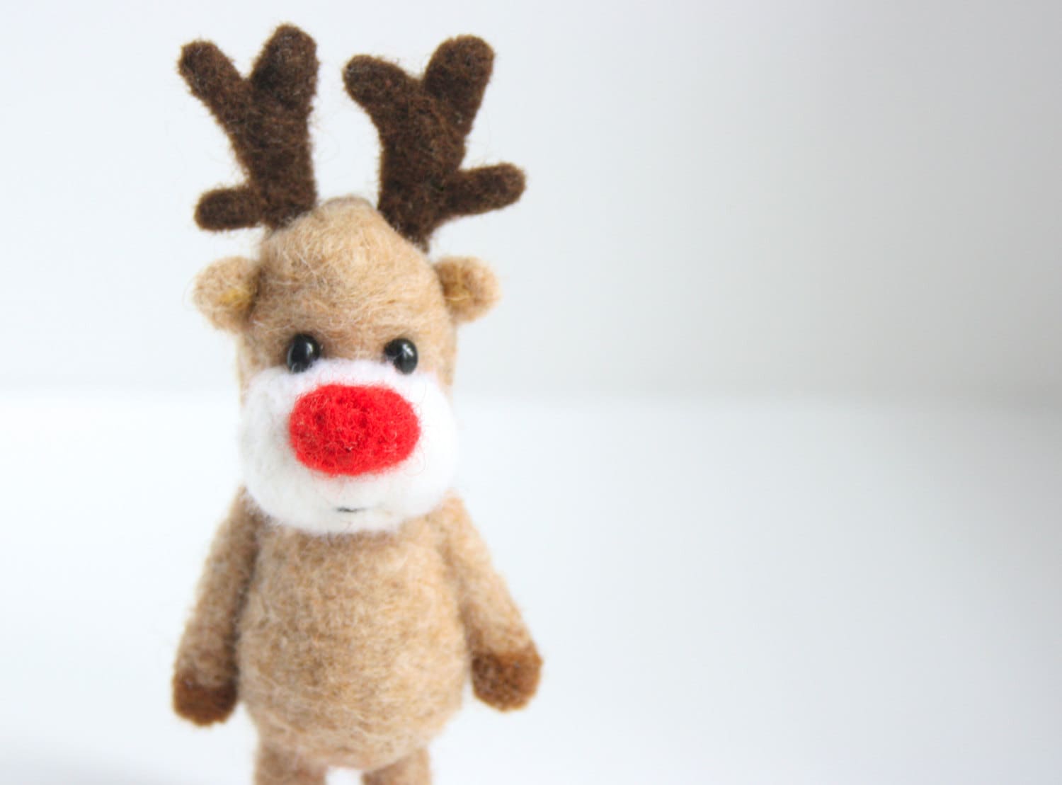 Felted miniature Christmas reindeer | Etsy