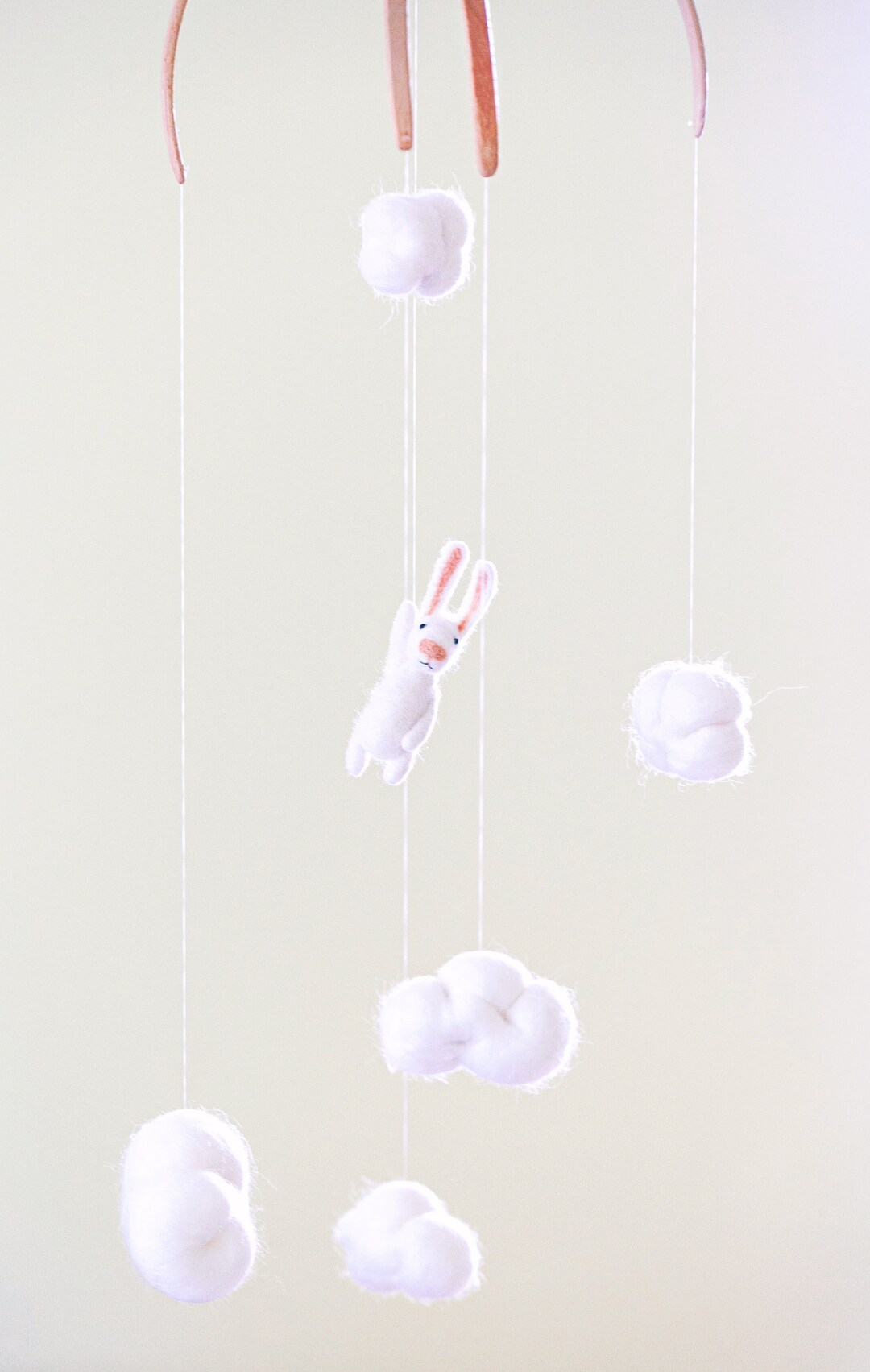 Baby Bunny Cloud Mobile - Nursery Cloud Hanger - Etsy