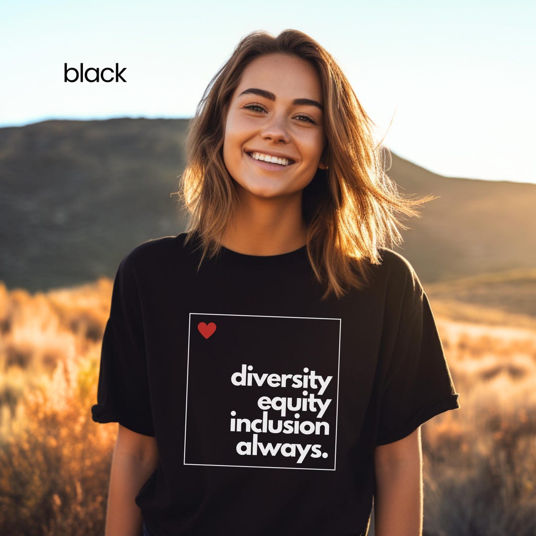 DEI Social Justice Comfort Colors Unisex Tee, Support for DEI T-shirt ...