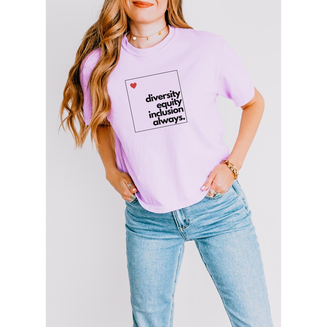 DEI Activist Comfort Colors Boxy Tee - Etsy