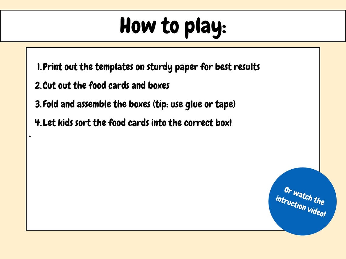 Healthy & Unhealthy Food Sorting Game-fun Printable Activity for Kids ...