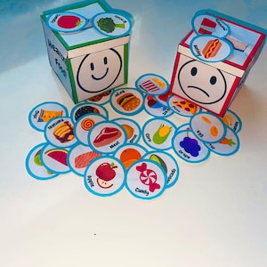 Healthy & Unhealthy Food Sorting Game-fun Printable Activity for Kids ...