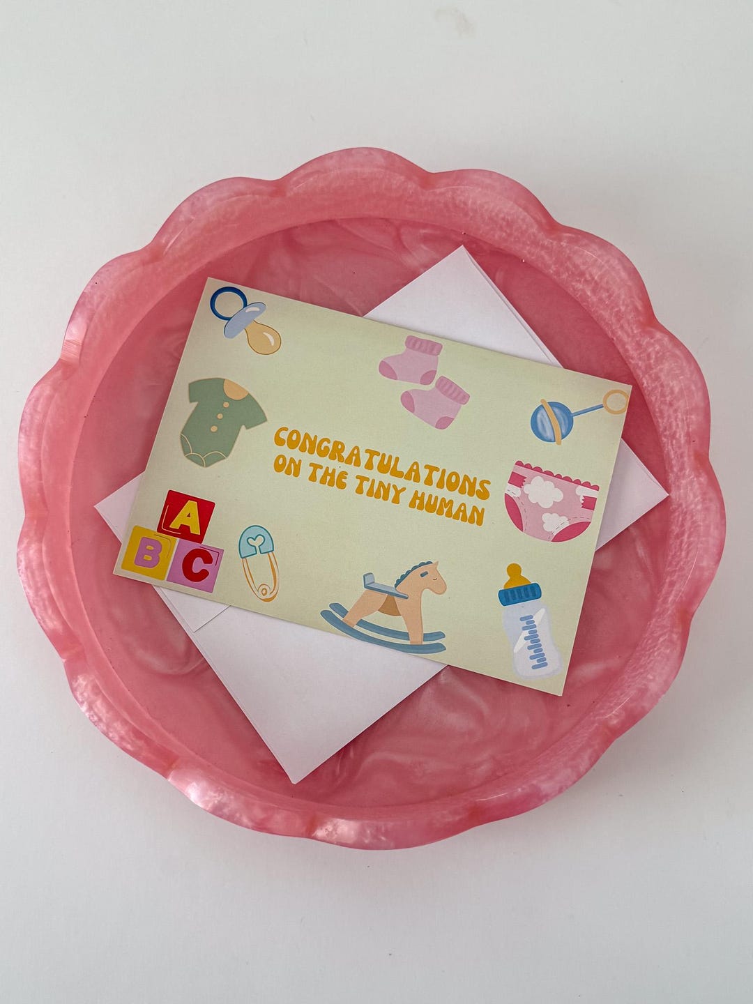Baby Card | Congratulations | Tiny Human | Greeting Card | Gender ...