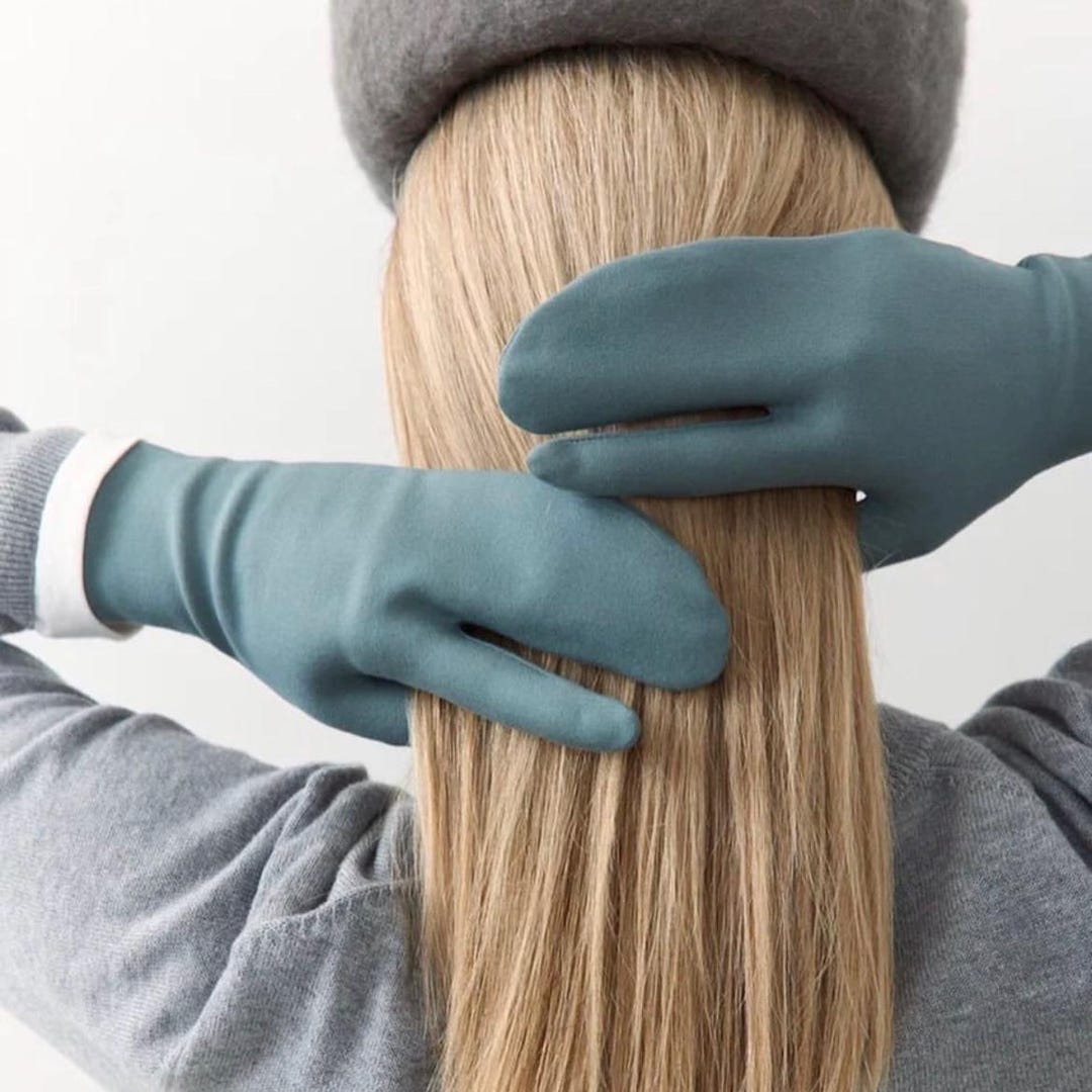 Blue Tabi Gloves, Japanese Split Toe Gloves, Warm Winter Gloves ...