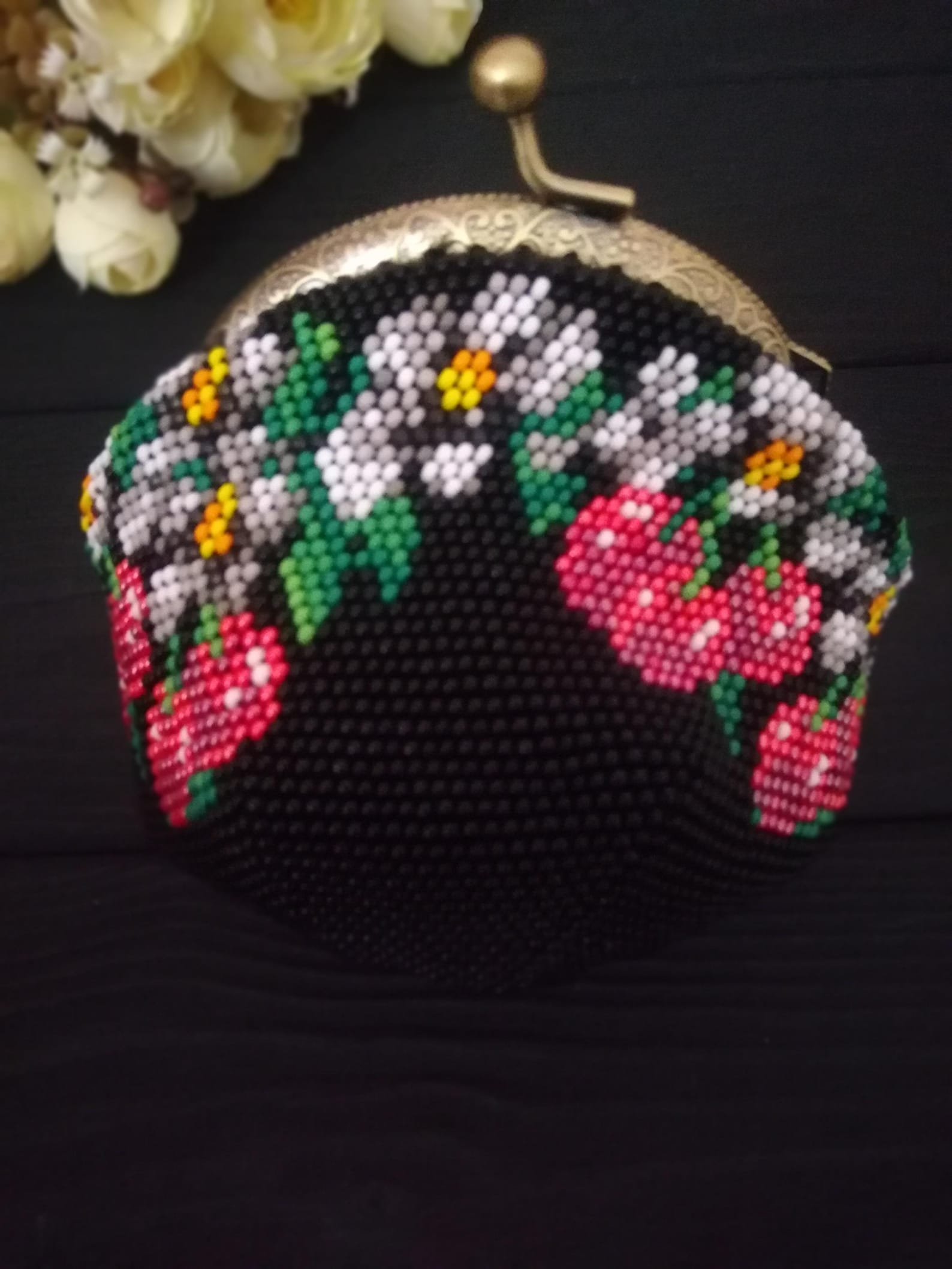 Cherry PDF Bead Crochet Pattern – Cute Beaded Wallet With Bow, Coin ...