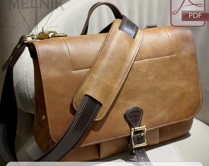 DIY Vintage Leather US Mail Bag Pattern in Pdf and Svg Formats for Hand ...