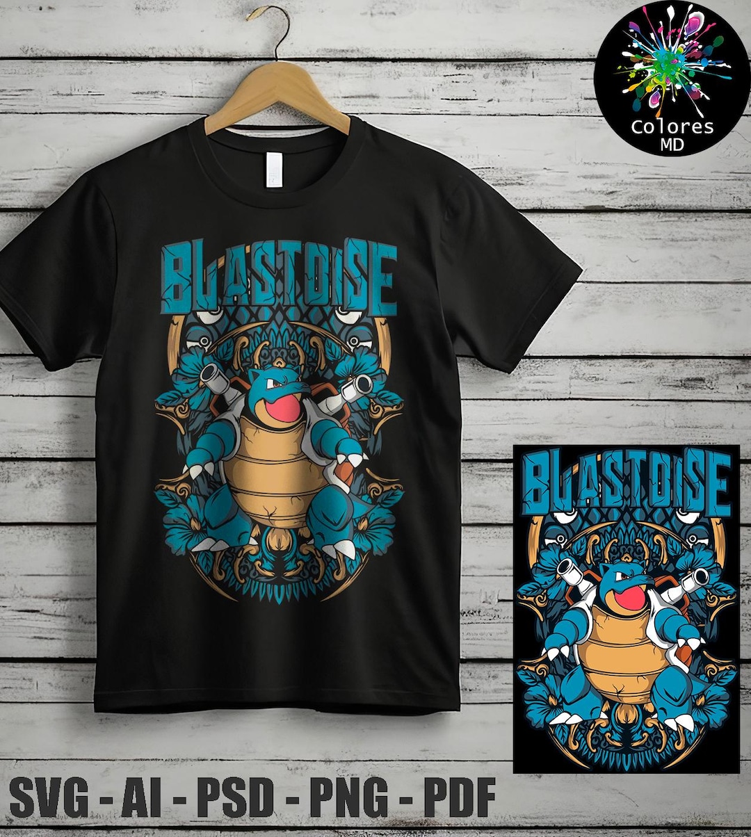 Pokémon Blastoise Symbol Svg Vector - Etsy